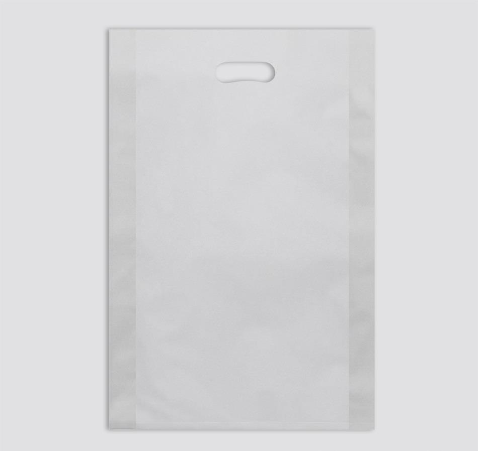 Standard Size Frosty Clear Die Cut Plastic Bag | American Hanger & Fixture