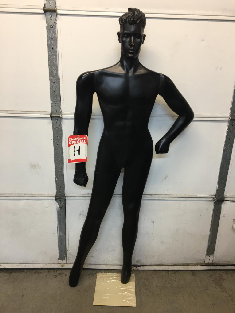 Black Male Flat Mannequin | American Hanger & Fixture
