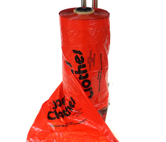 21 X 3 X 54 Imprinted Colored Poly Bags .001 Mil Poly Bags 333 Bags Per ...