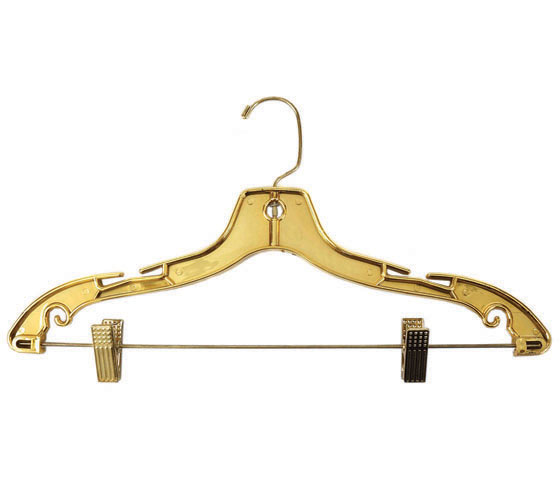 Ladies 17" Wide Gold Plated Suit Hanger With Gold Hook | American ...