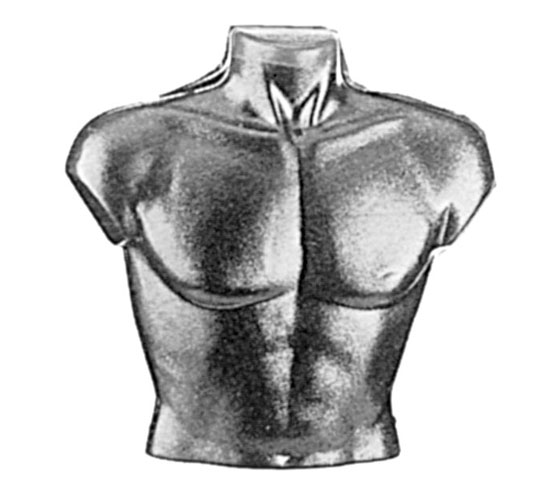 Men'S Bust Form | American Hanger & Fixture
